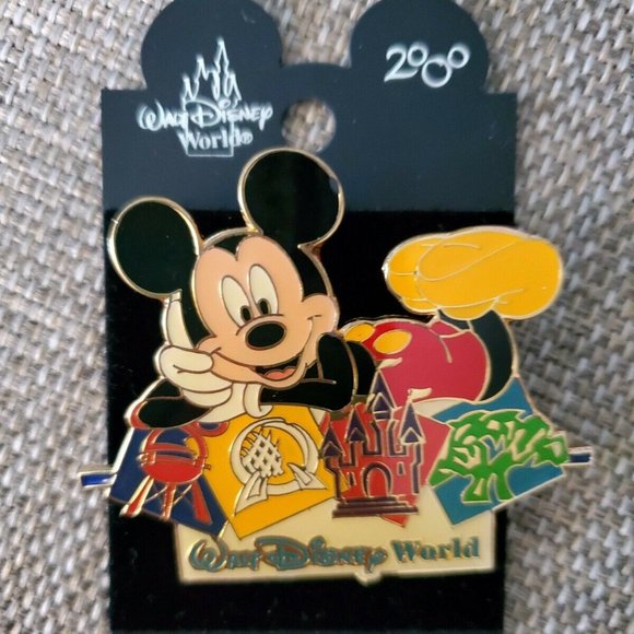 Disney | Jewelry | 200 Walt Disney World Mickey Mouse 4 Parks Pin ...